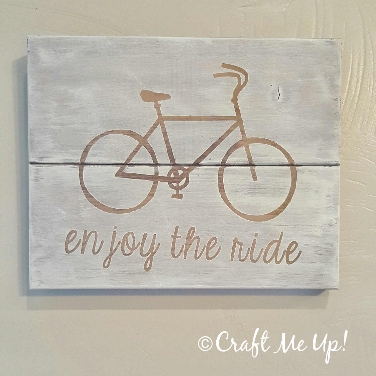 Enjoy the Ride-bike sign-pallet sign-wood signs-rustic