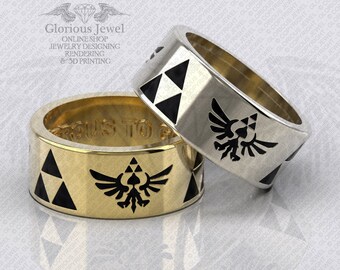 Triforce ring | Etsy