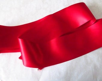 Unique red ribbon fabric related items | Etsy