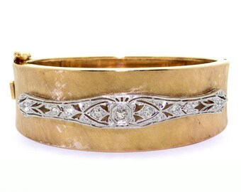 Unique gold filigree bangle related items | Etsy