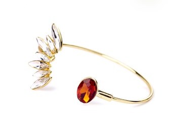 Gold arm band | Etsy