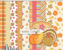 Popular items for fall scrapbook paper on Etsy