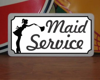 Maid service sign | Etsy