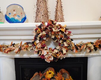 Torn fabric garland | Etsy
