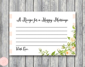 Recipe for marriage | Etsy