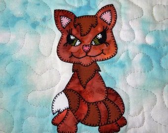 Kitty quilt pattern | Etsy