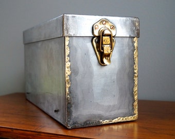 Antique strong box | Etsy