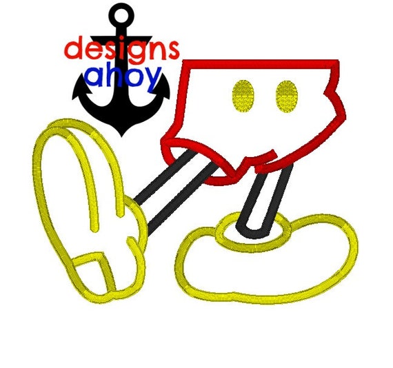 mr mouse mickey mouse pants bottom half for monogram or