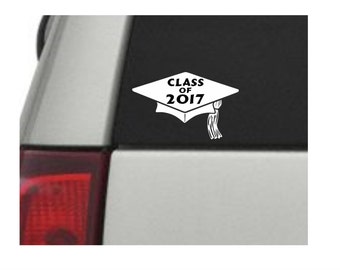 Graduation cap decal | Etsy