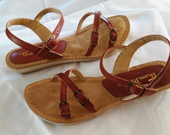 Women's T-Strap Sandals | Etsy