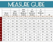 Popular items for measurement guide on Etsy