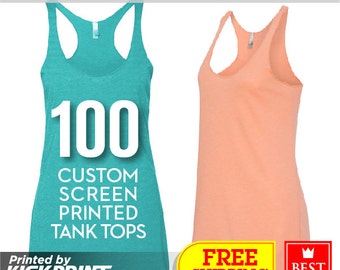 Custom logo tank top | Etsy