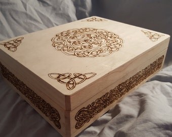 Celtic pyrography | Etsy