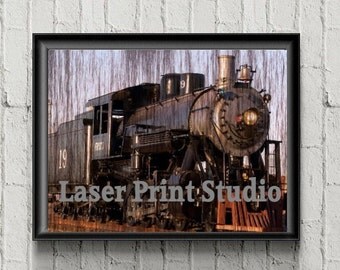 Steam engine art | Etsy