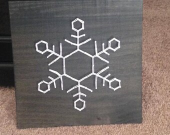 Snowflake string art | Etsy