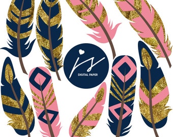 Glitter feather | Etsy