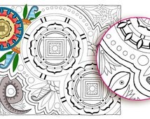Popular items for pagan coloring page on Etsy