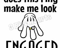 Unique engaged svg related items | Etsy