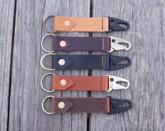 Leather key fob | Etsy