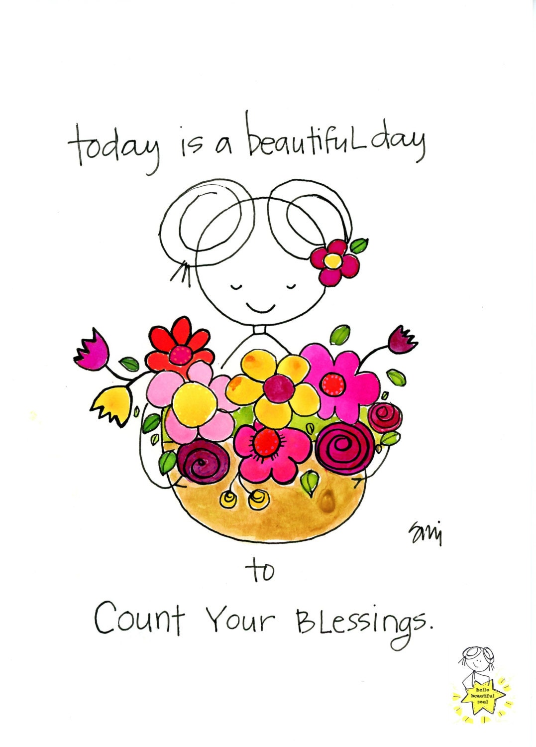 today is a beautiful day to count your by stephanieignazio on Etsy