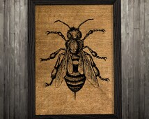 Unique bee poster related items | Etsy