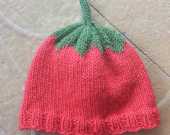 Items similar to Baby Tomato Hat on Etsy