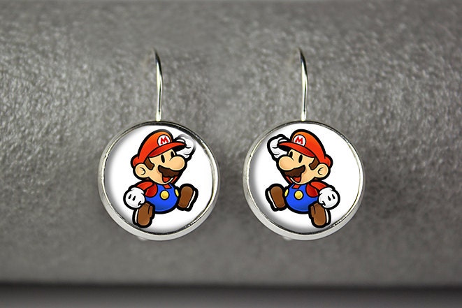 Super Mario earrings Super Mario jewelry Super Mario