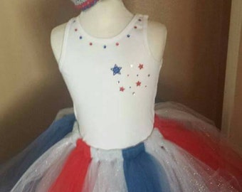 Items similar to Puerto Rico Tutu Dress (memorial day tutu dress/ 4th ...