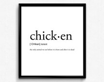 Unique chicken quotes related items | Etsy