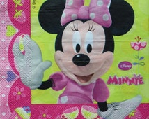 Unique minnie mouse napkin related items | Etsy