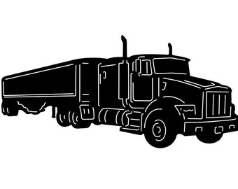 Semi truck decal | Etsy