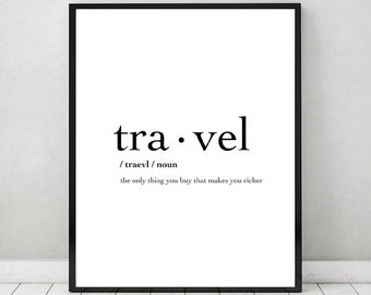 Travel definition | Etsy
