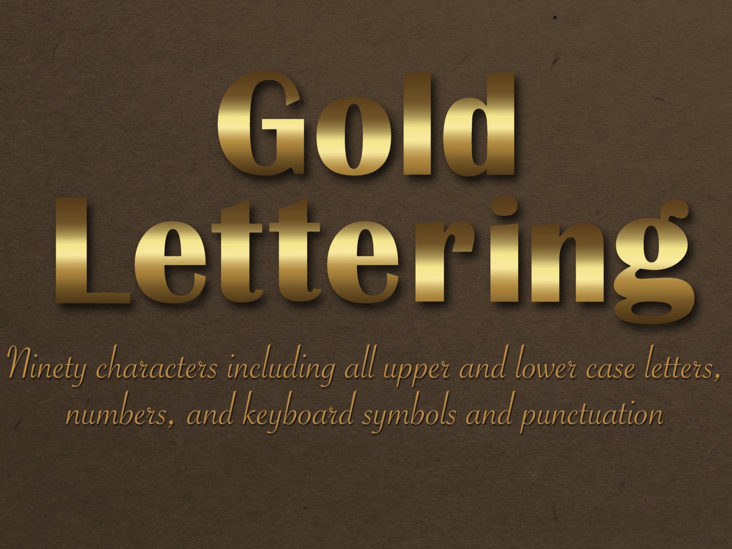 50% off Gold Lettering Digital gold lettering Metallic