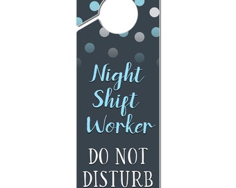 Night shift sign | Etsy