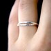 Silver Interlocking rings Set of 2 Silver by hannahnaomi on Etsy