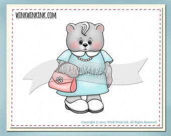Digital stamp Luv Bugs cute beetles love hearts by WinkWinkInk