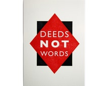 Unique deeds not words related items | Etsy