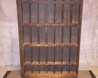 Printers Typeset Tray Jewelry Display