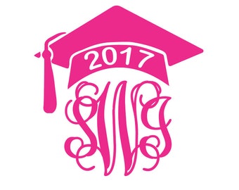 Graduation cap decal | Etsy