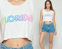 Unique florida crop top related items | Etsy
