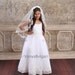 First Holy Communion veil Baptism veil Lace veil for church