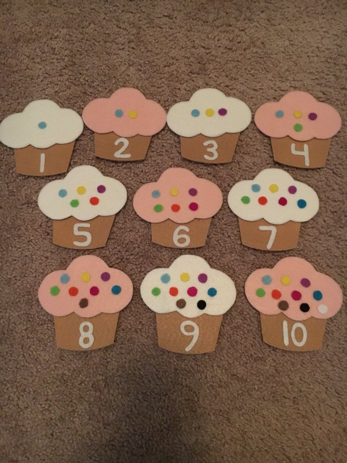 10 Muffins Counting Game/Pattern/Preschool
