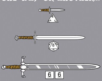 Dungeons and Dragons Your Stick Figure Family rolled a 1 / D20