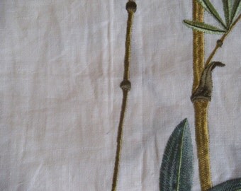 Bamboo print fabric | Etsy