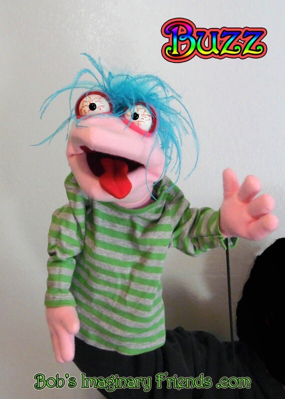 Buzz hand puppet or ventriloquist figure professional with arm