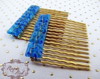 Periwinkle hair pin | Etsy