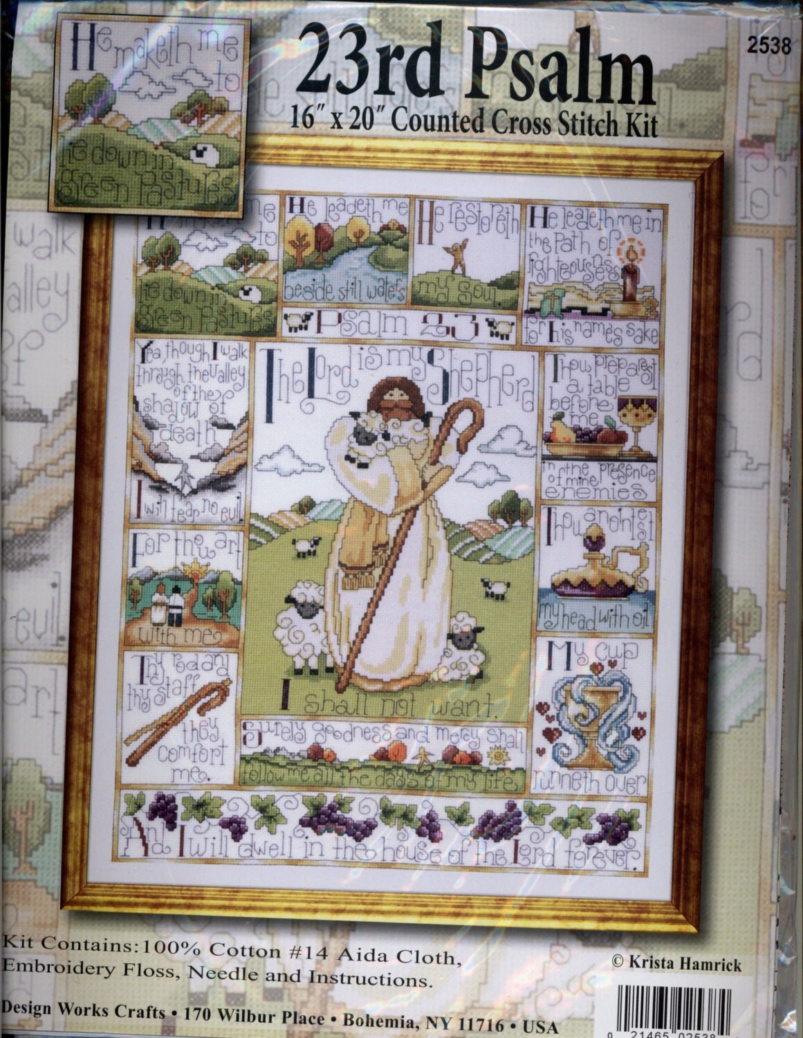 Krista Hamrick: 23rd Psalms a Design Works Crafts Cross
