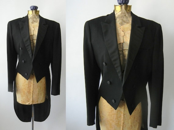 Vintage Tux Vintage Tuxedo Black Tuxedo 1980s Tuxedo Retro