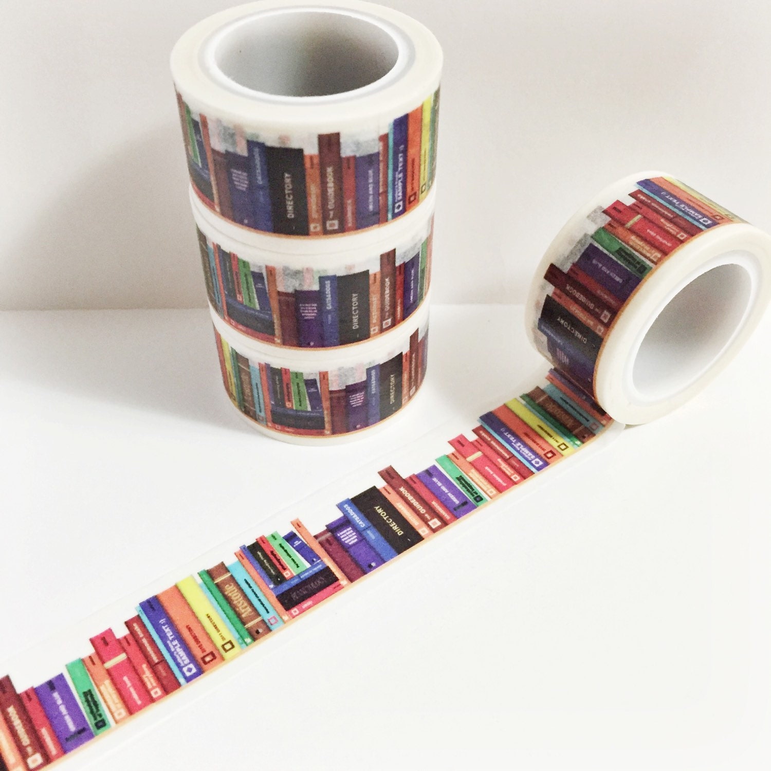 Colorful Book Shelf Multi Colored Books on a Shelf Bookshelf