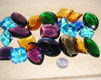 Colored glass stones | Etsy